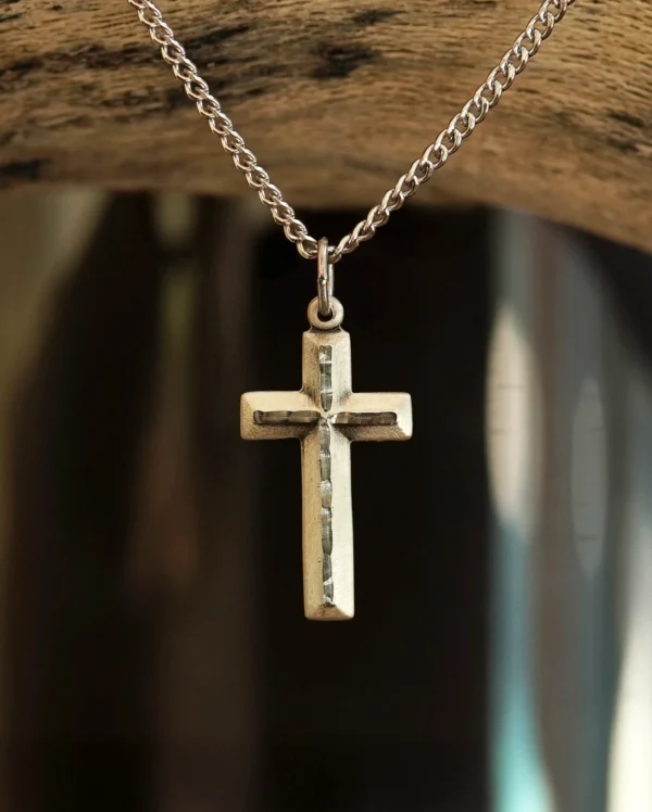 The Forged Cross - Sterling Silver